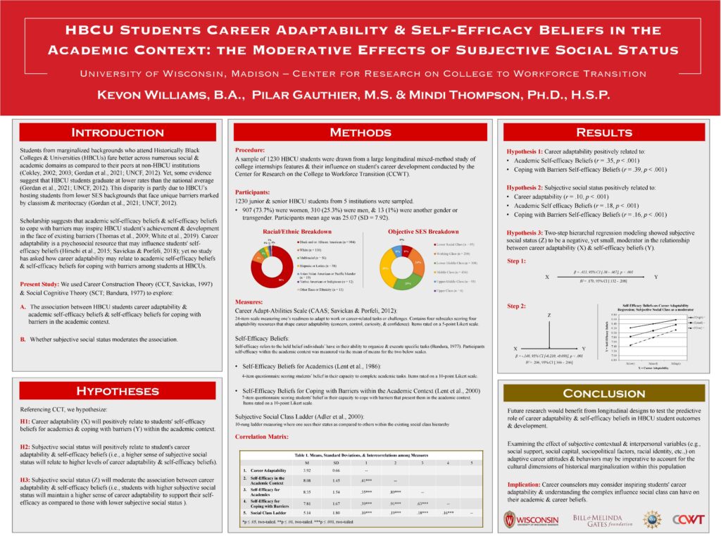 Posters and Presentations – CCWT – Center for Research on College ...
