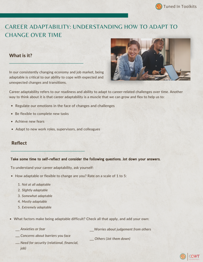 Tuned In Career & Wellness Resources – CCWT – UW–Madison