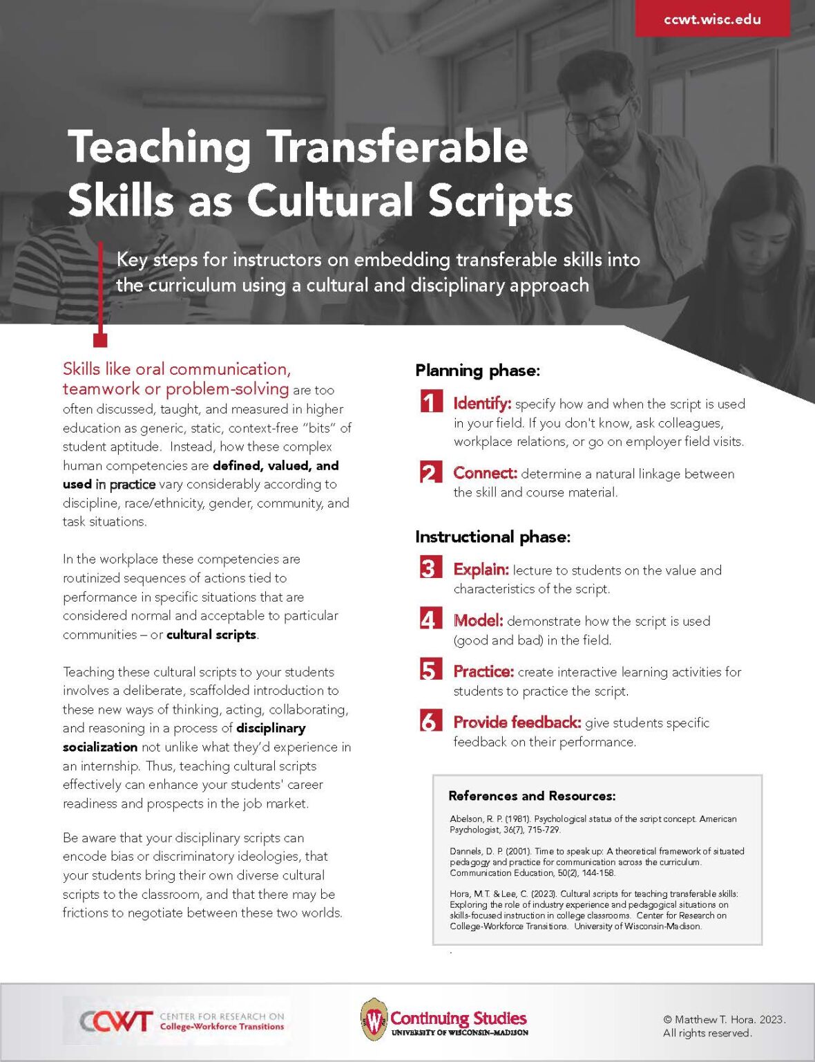 Career Readiness Across the Curriculum Workshops – CCWT – Center for ...