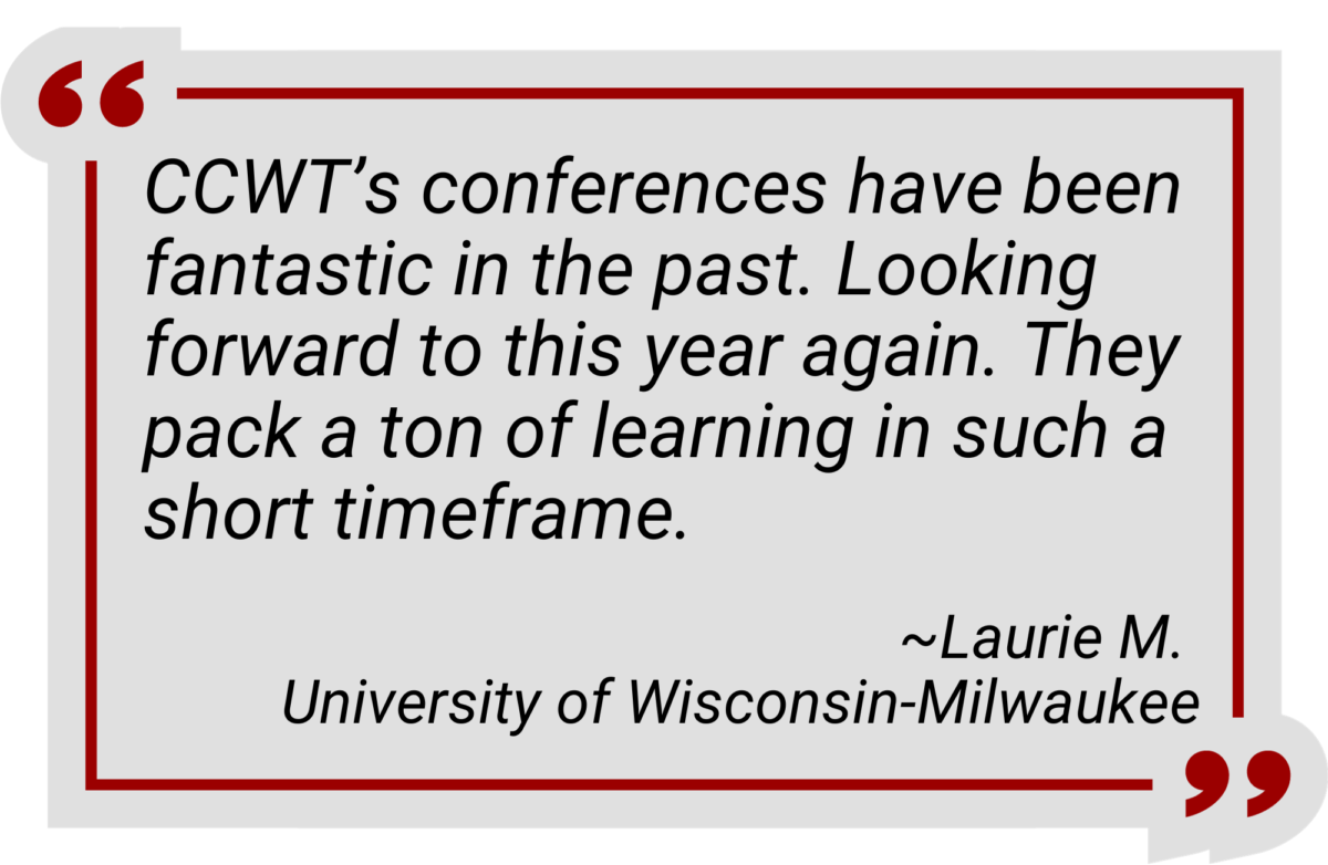 2023 Fall Conference – CCWT – UW–Madison