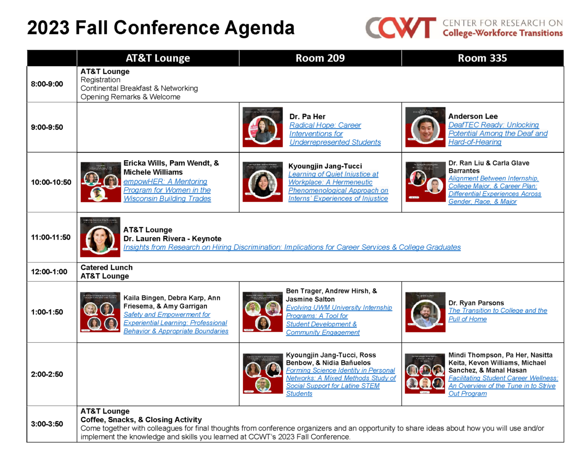 2023 Fall Conference – CCWT – UW–Madison